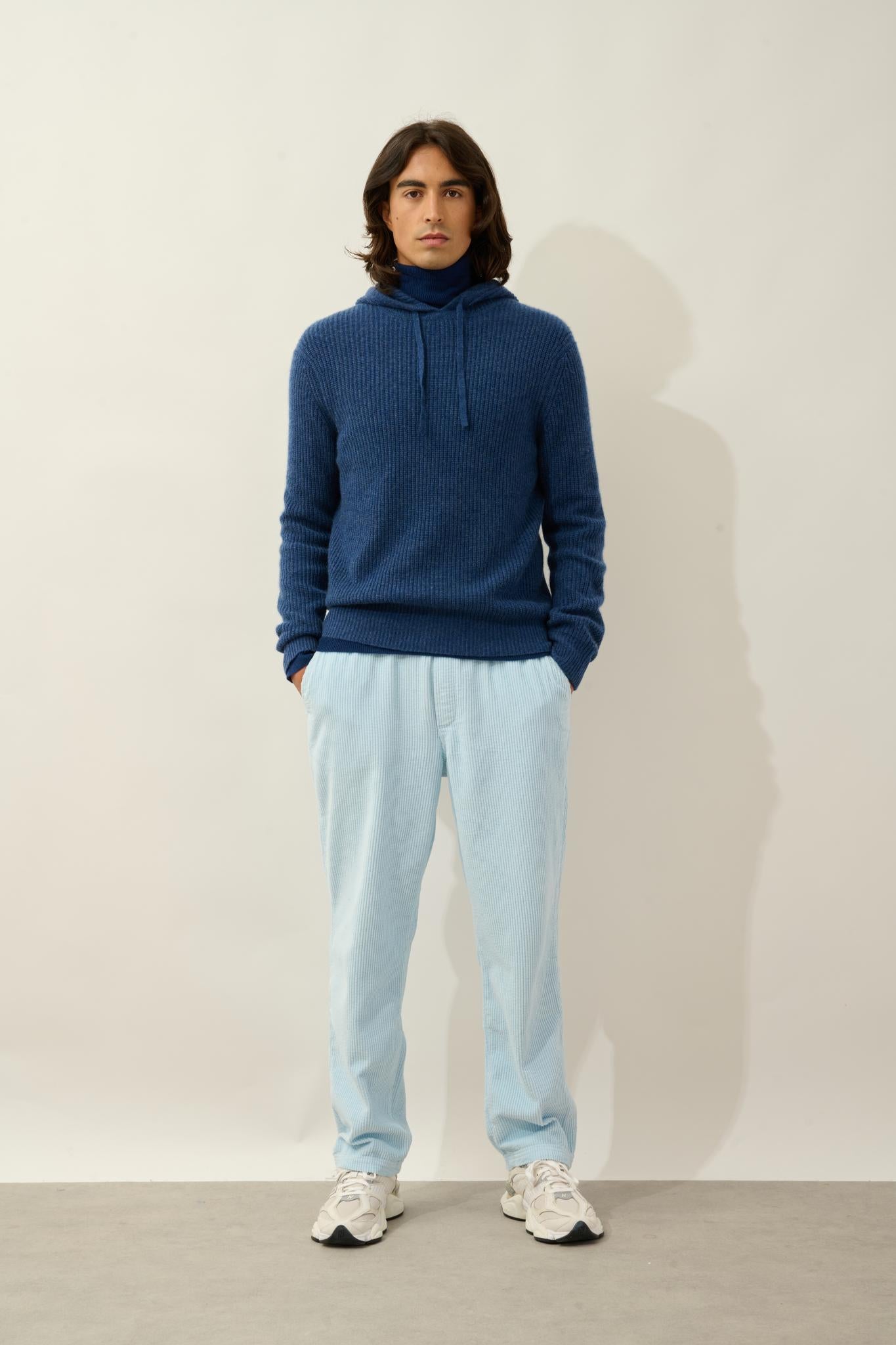 MIDA Kapuzenpullover 4-fädig ocean meliert 100% Kaschmir - Authentic ...