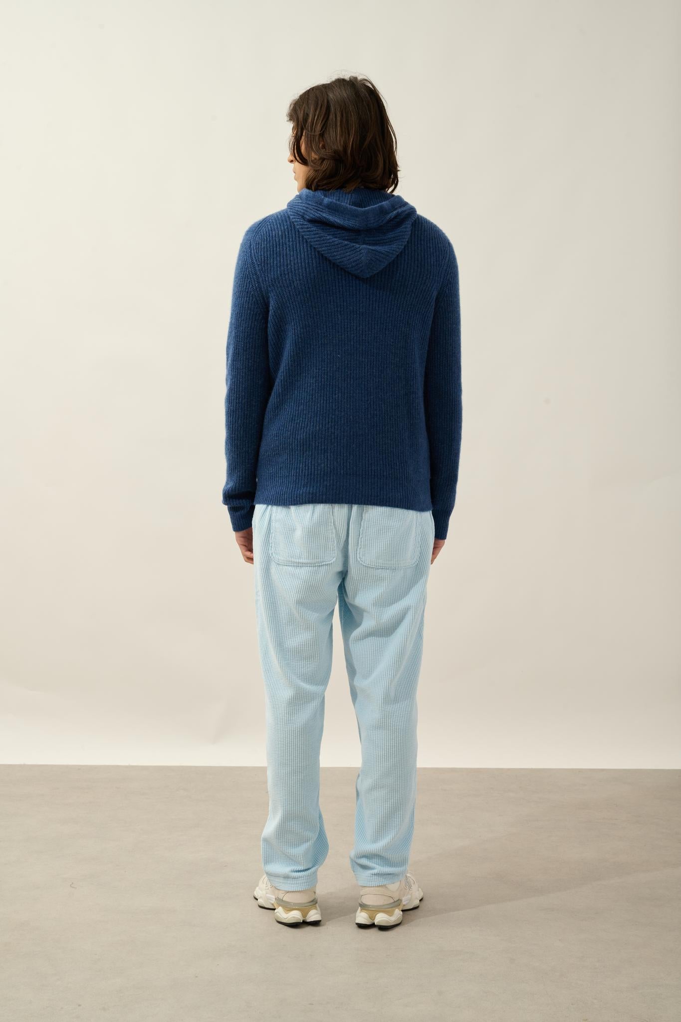 MIDA Kapuzenpullover 4-fädig ocean meliert 100% Kaschmir - Authentic ...